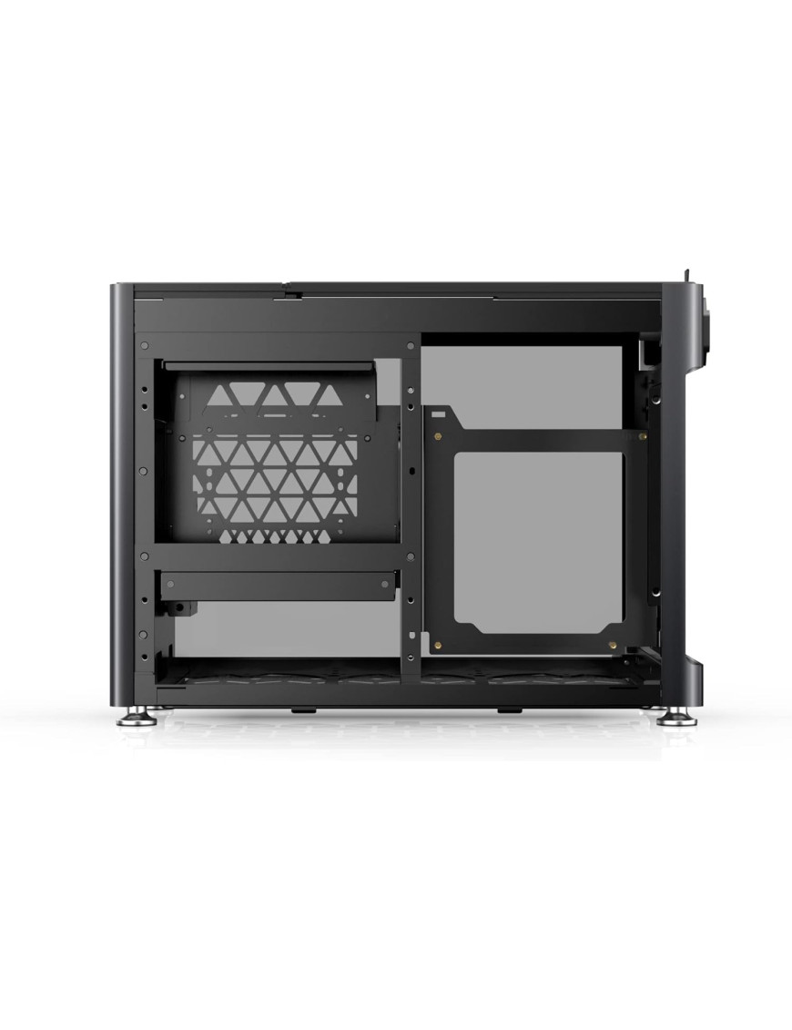 Jonsplus i100 Pro Mini-ITX Gaming Case, Black Magnesium/Aluminum Alloy